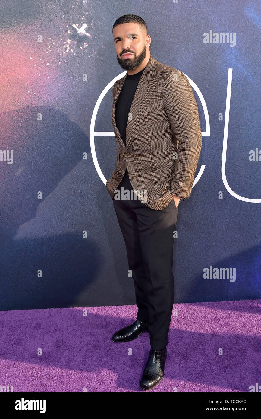 Drake attending the HBO TV-Series 'Euphoria' at Cinerama Dome on June 4 ...