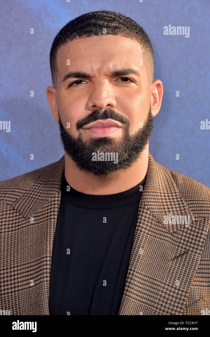 Drake attending the HBO TV-Series 'Euphoria' at Cinerama Dome on June 4 ...