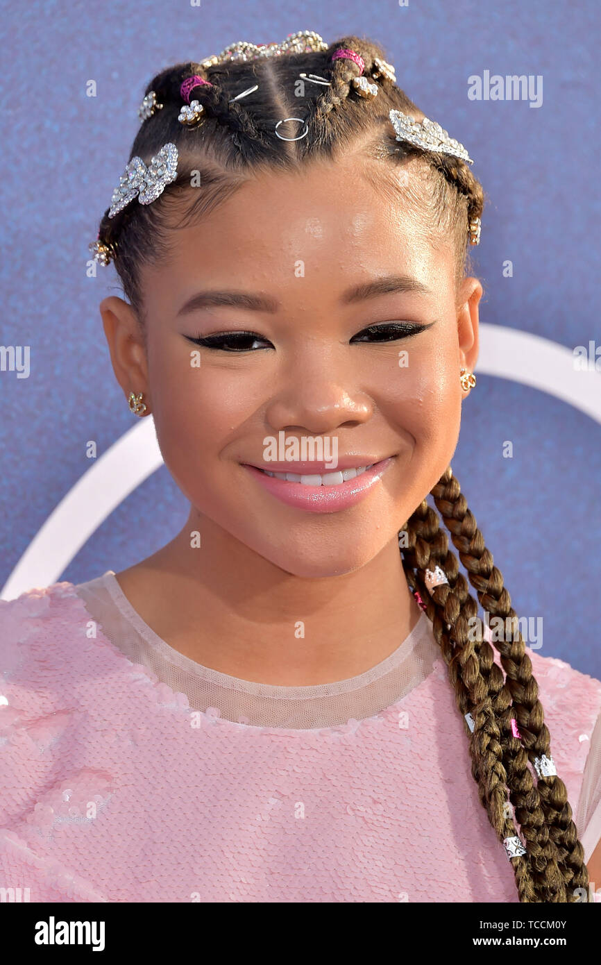 Storm Reid attending the HBO TV-Series 'Euphoria' at Cinerama Dome on ...