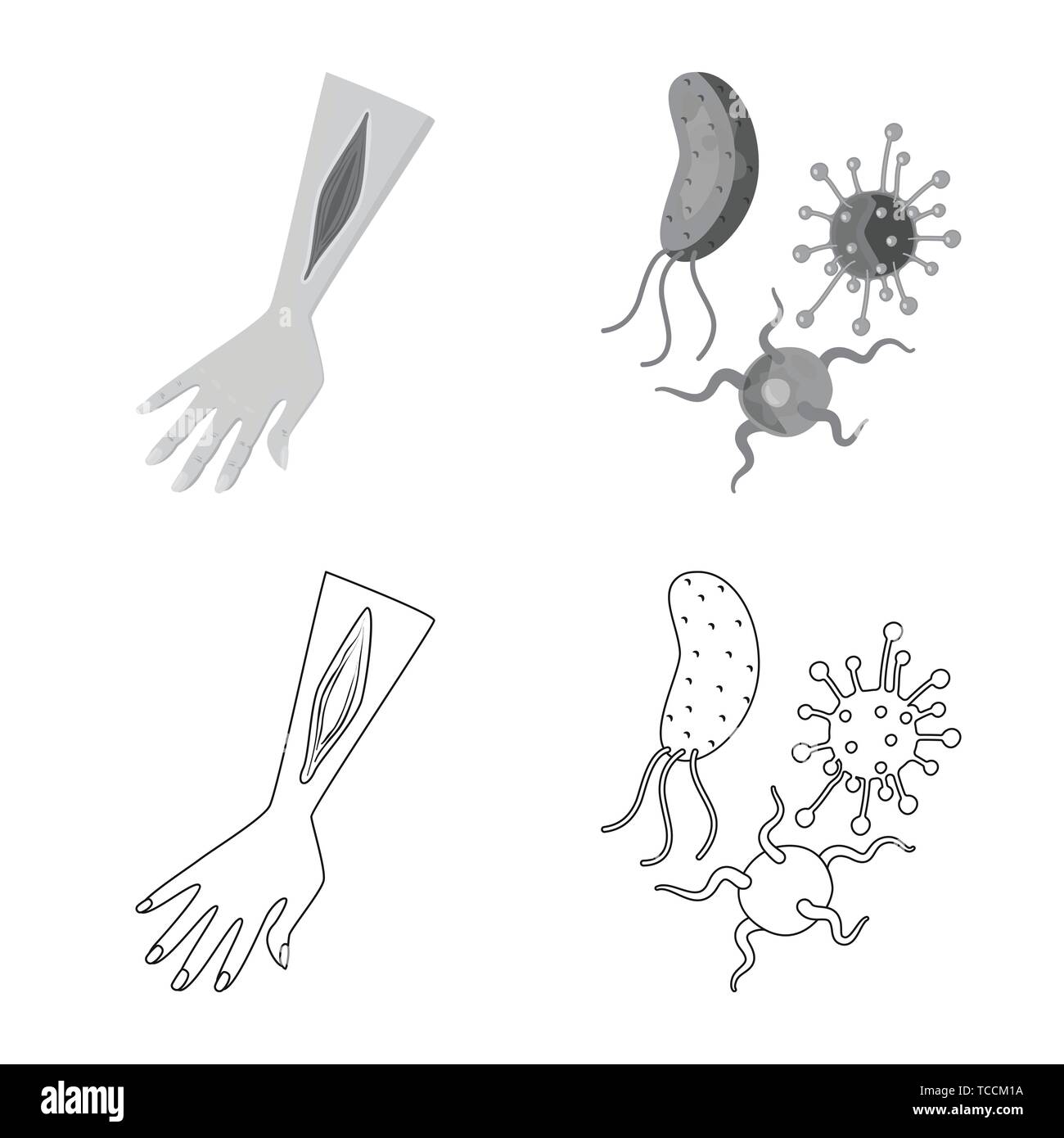 injury,bacteria,arm,virus,skin,microbe,blood,laboratory,body,biology ...