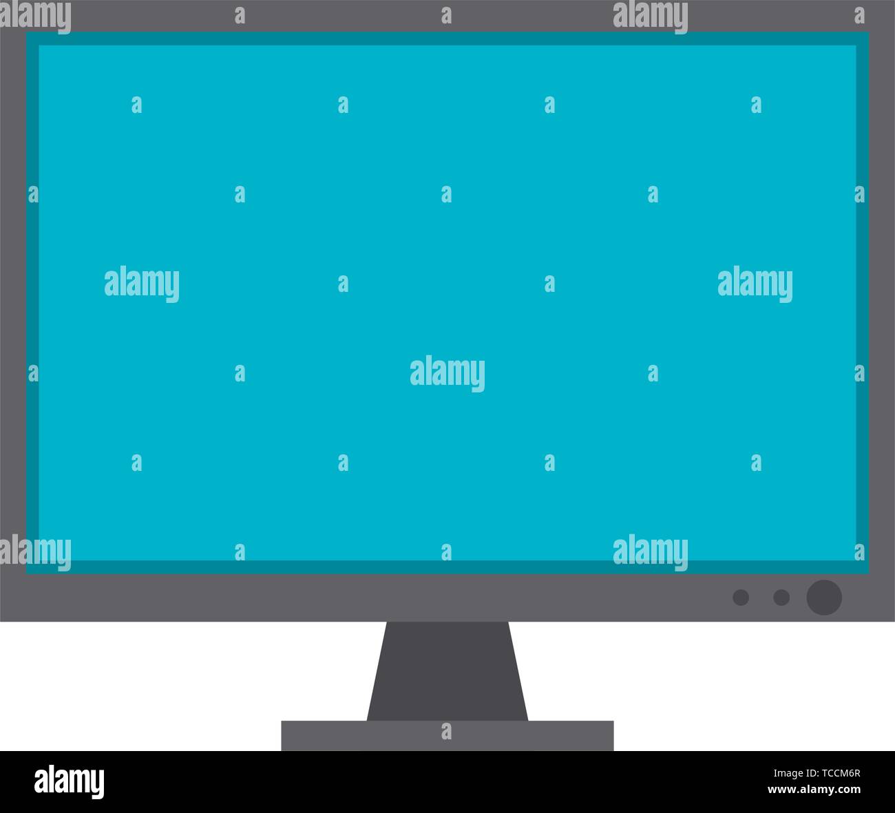 Computer screen monitor hardware technology symbol Stock Vector Image ...