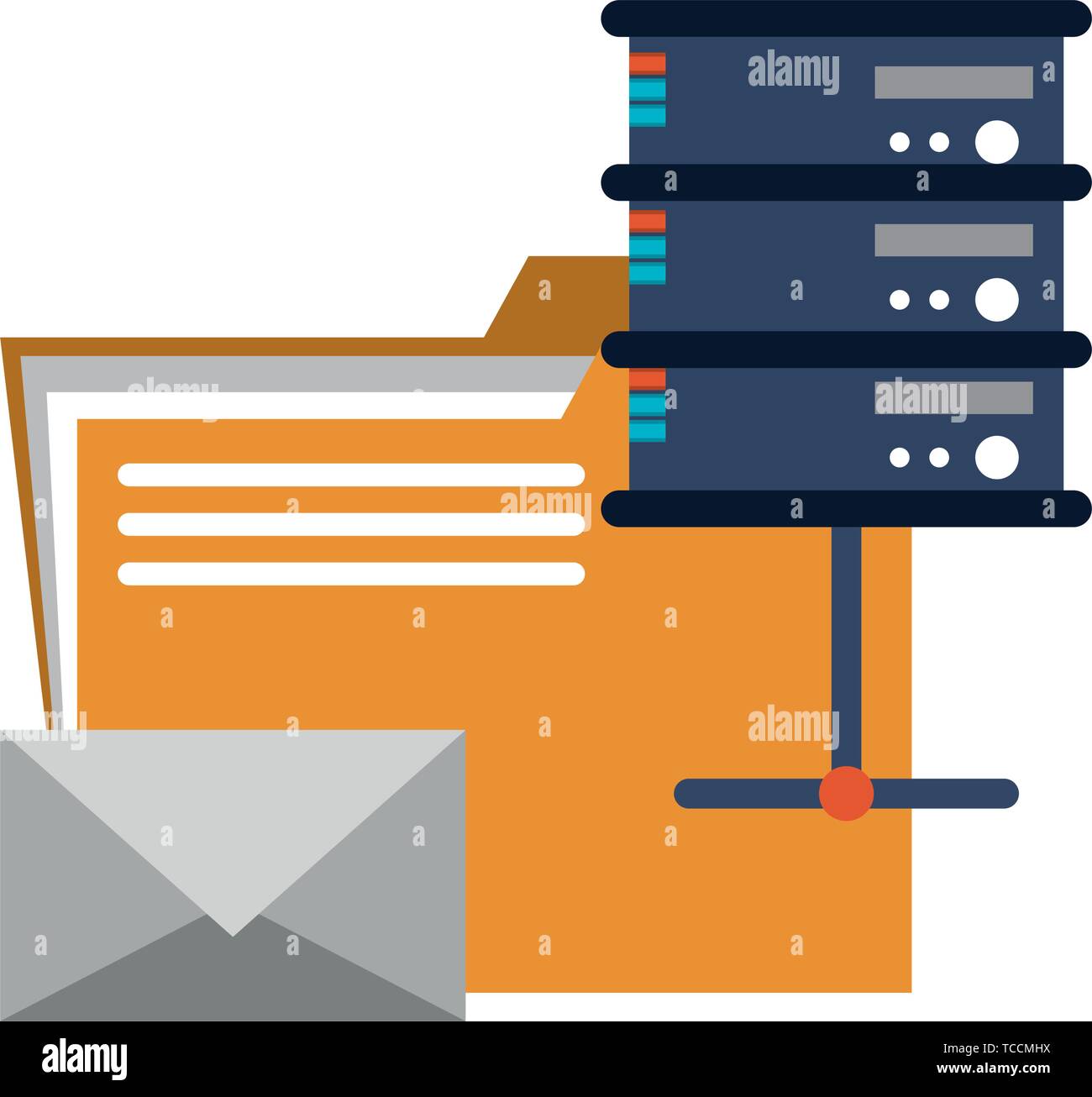 Servers and database technology symbols Stock Vector Image & Art - Alamy