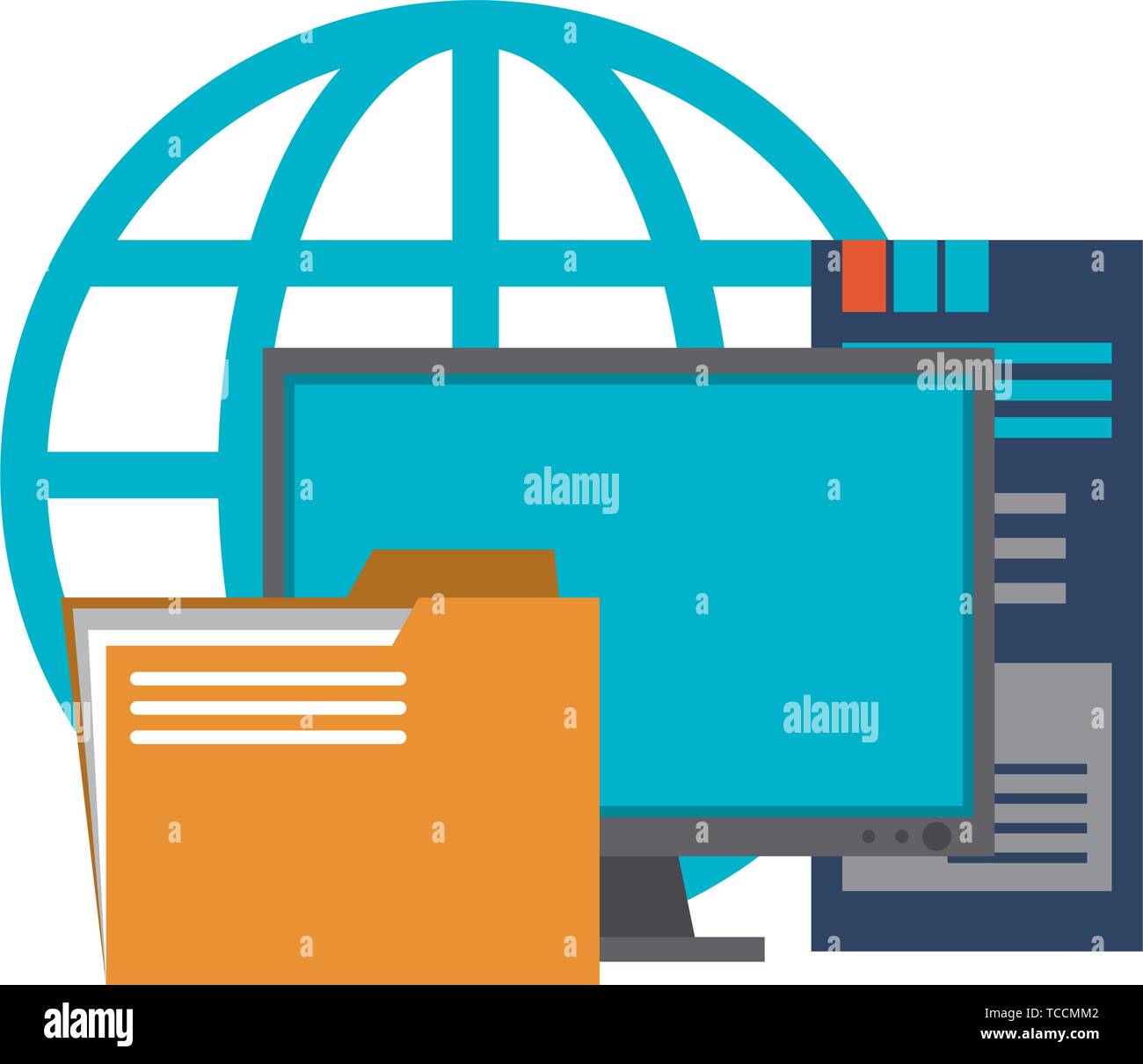 Servers and database technology symbols Stock Vector Image & Art - Alamy