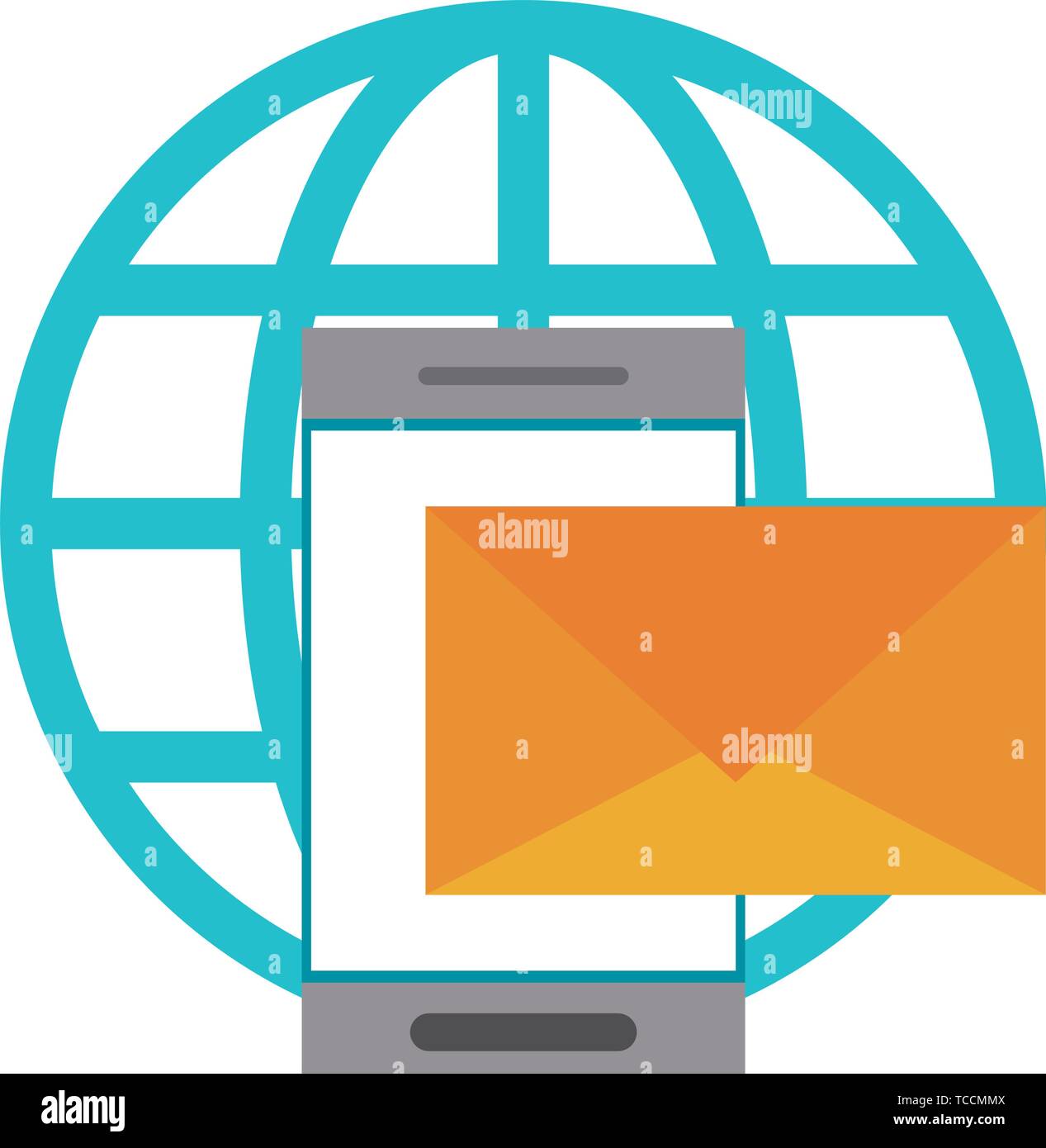 Business and smartphone technology symbols Stock Vector Image & Art - Alamy