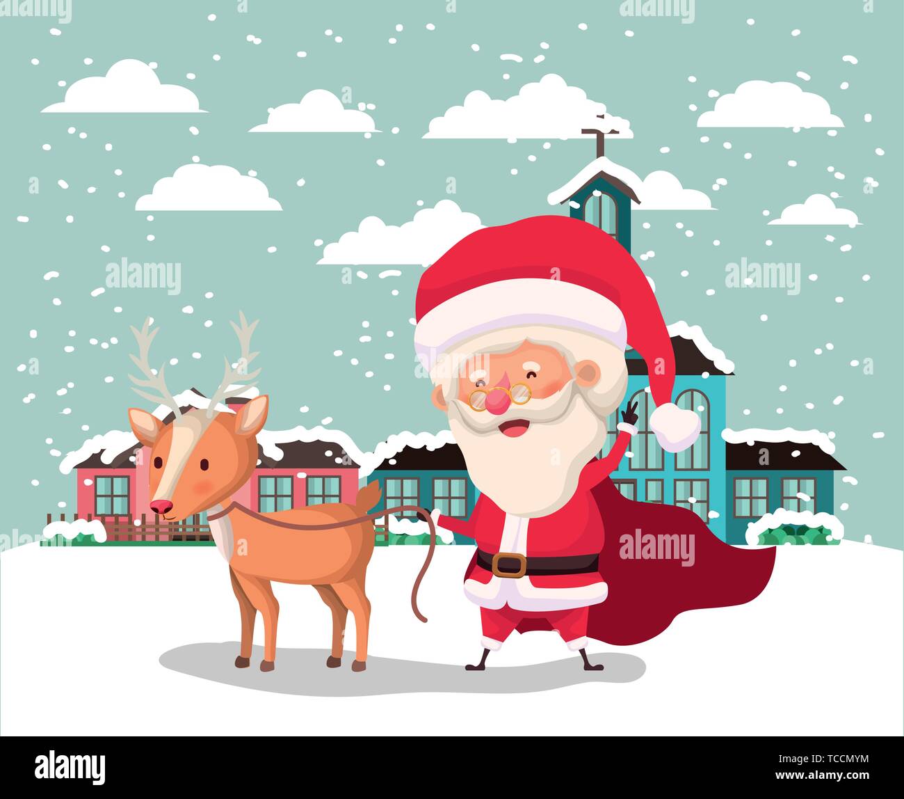 Santa claus wonderland Stock Vector Images - Alamy