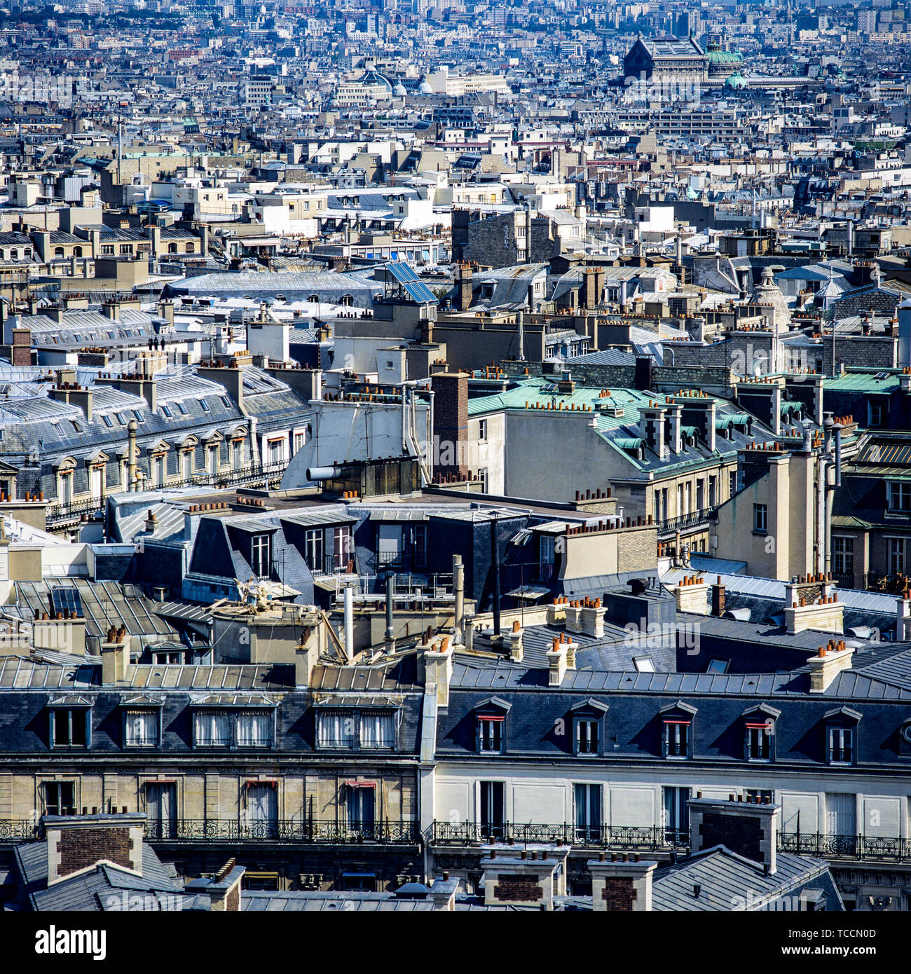 Paris, overview of city rooftops, France, Europe Stock Photo - Alamy