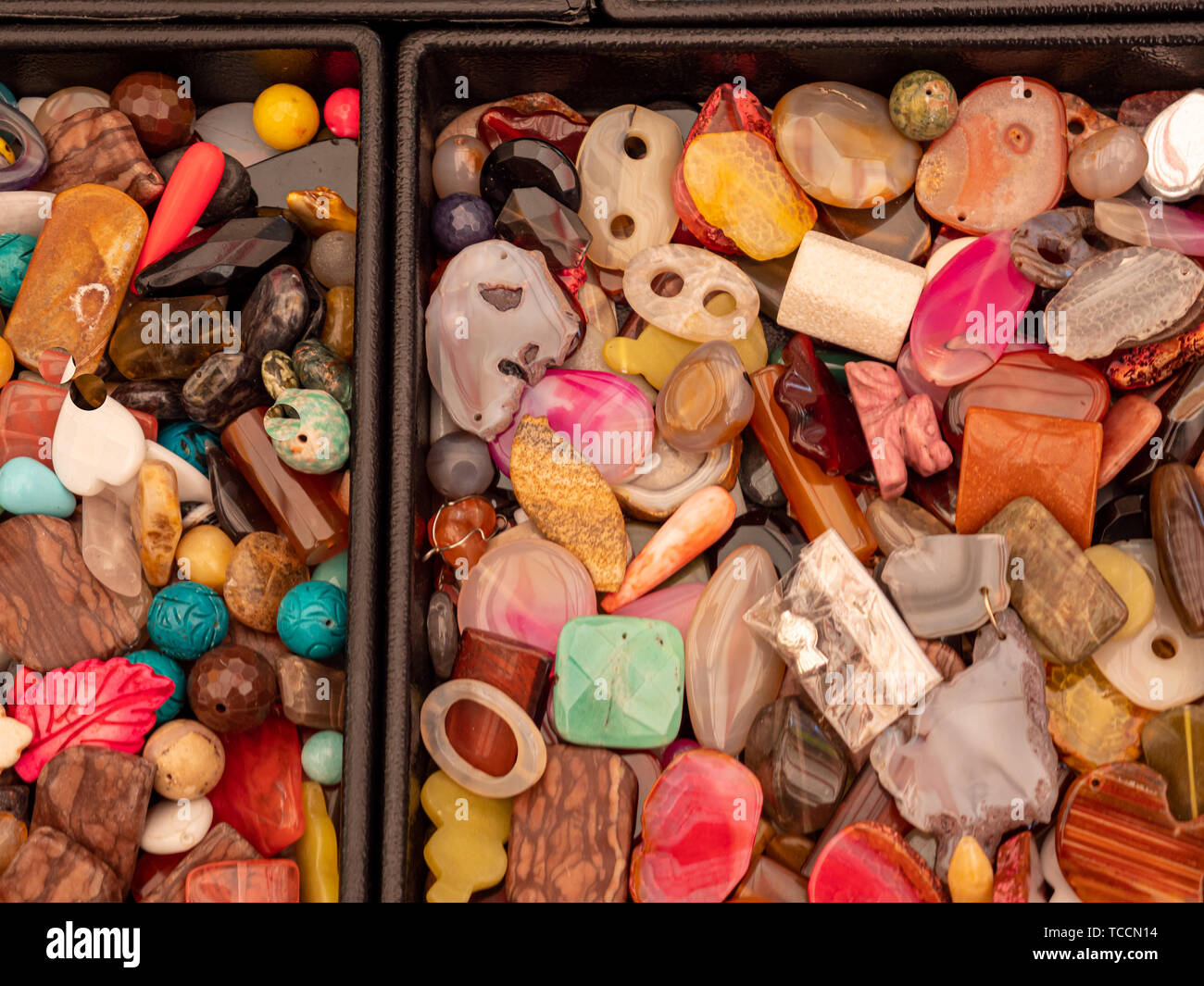 Image of jewellery parts for handmade crafts on a market Stock Photo ...