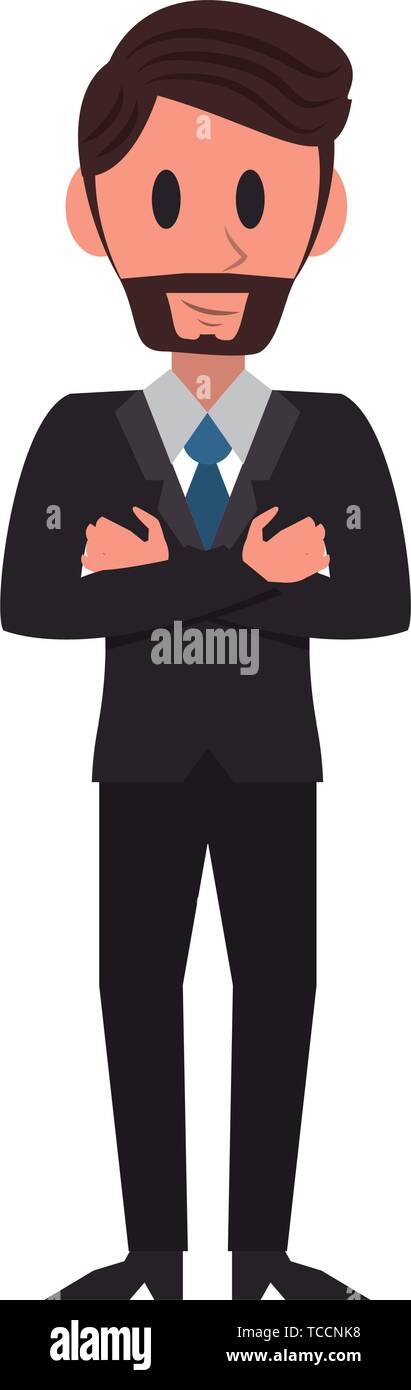 Executive businessman character cartoon Stock Vector Image & Art - Alamy
