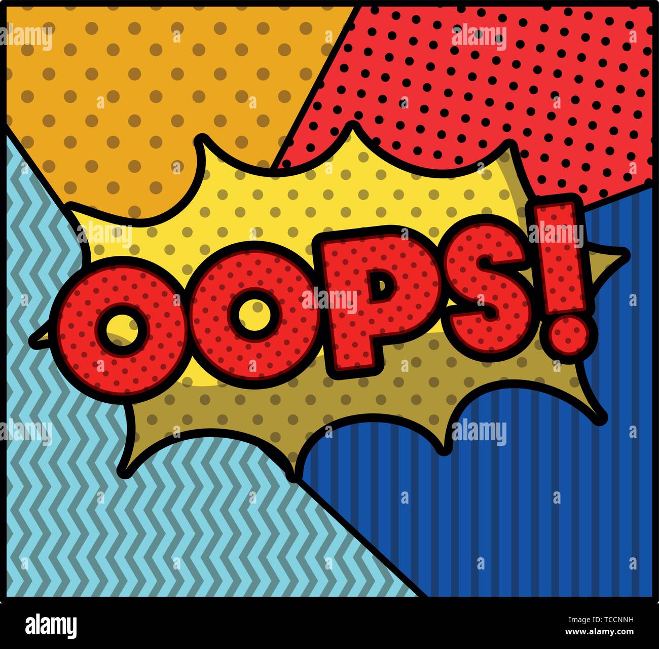 oops word pop art style expression vector Stock Vector Image & Art - Alamy