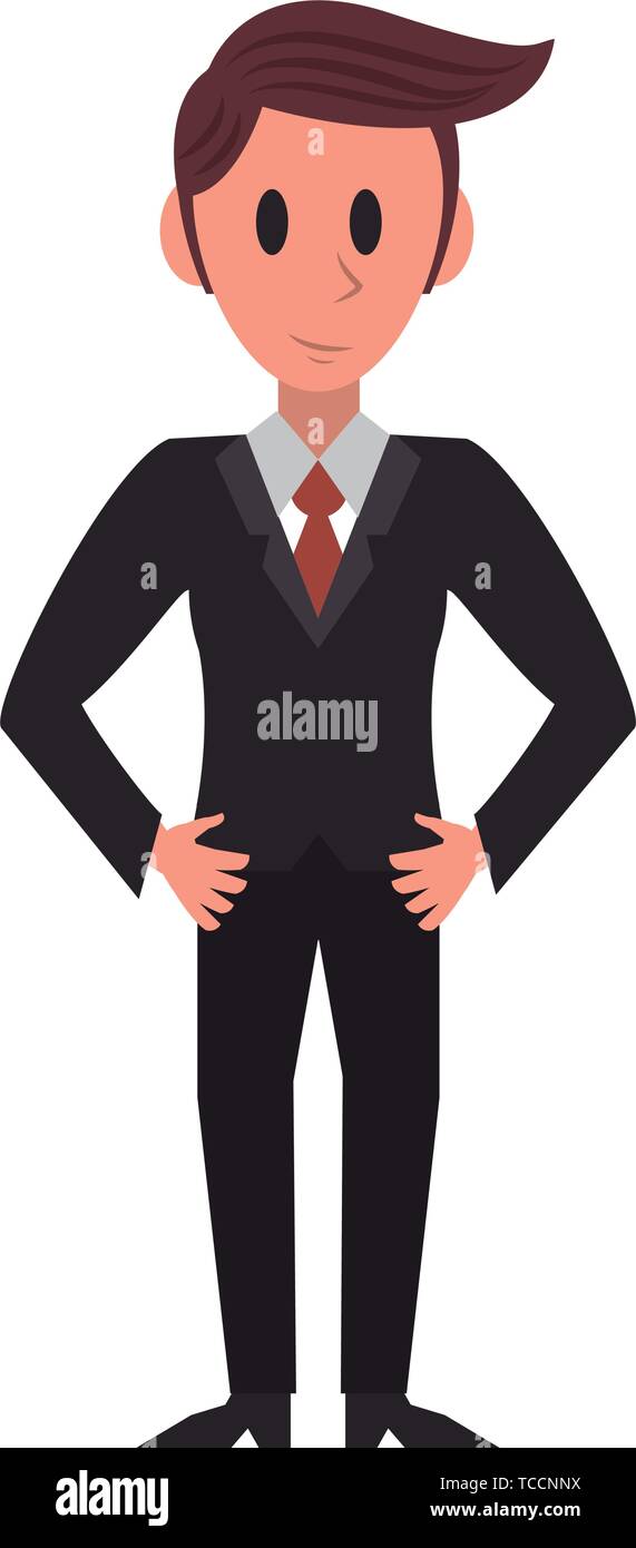 Executive businessman character cartoon Stock Vector Image & Art - Alamy