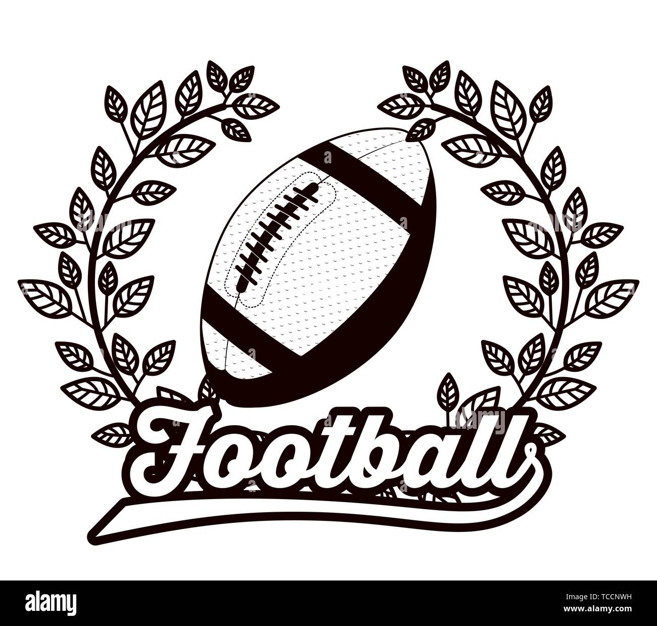 american football design vector illustration Stock Vector Image & Art ...
