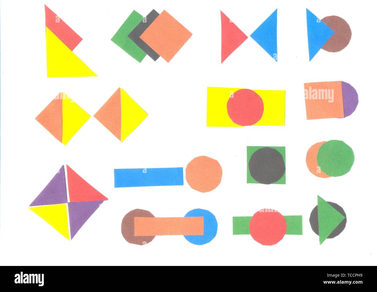 Coloured paper craft cut out hi-res stock photography and images - Alamy