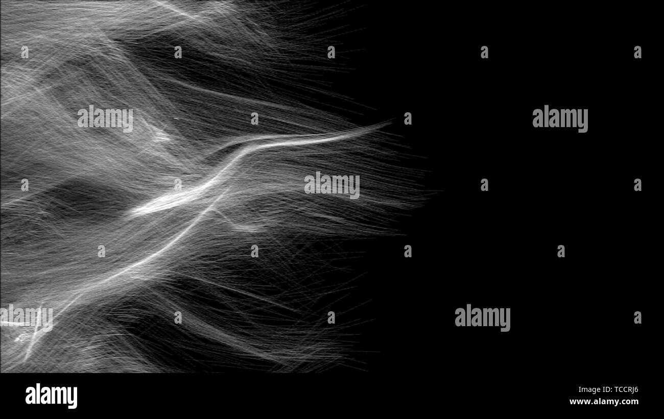 Abstract background with colorful particles in the wind. Digital ...