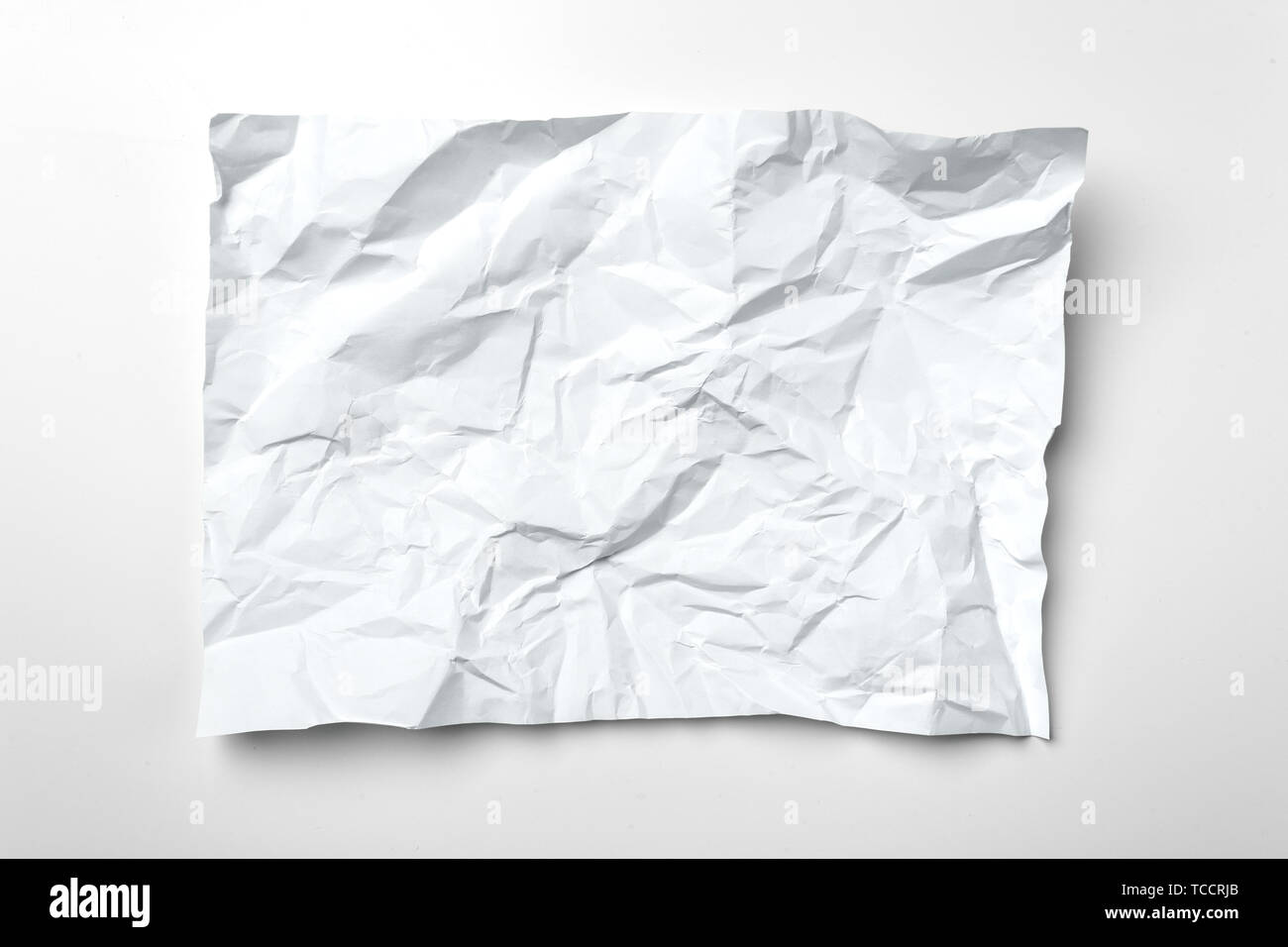 White crumpled paper Stock Photo - Alamy