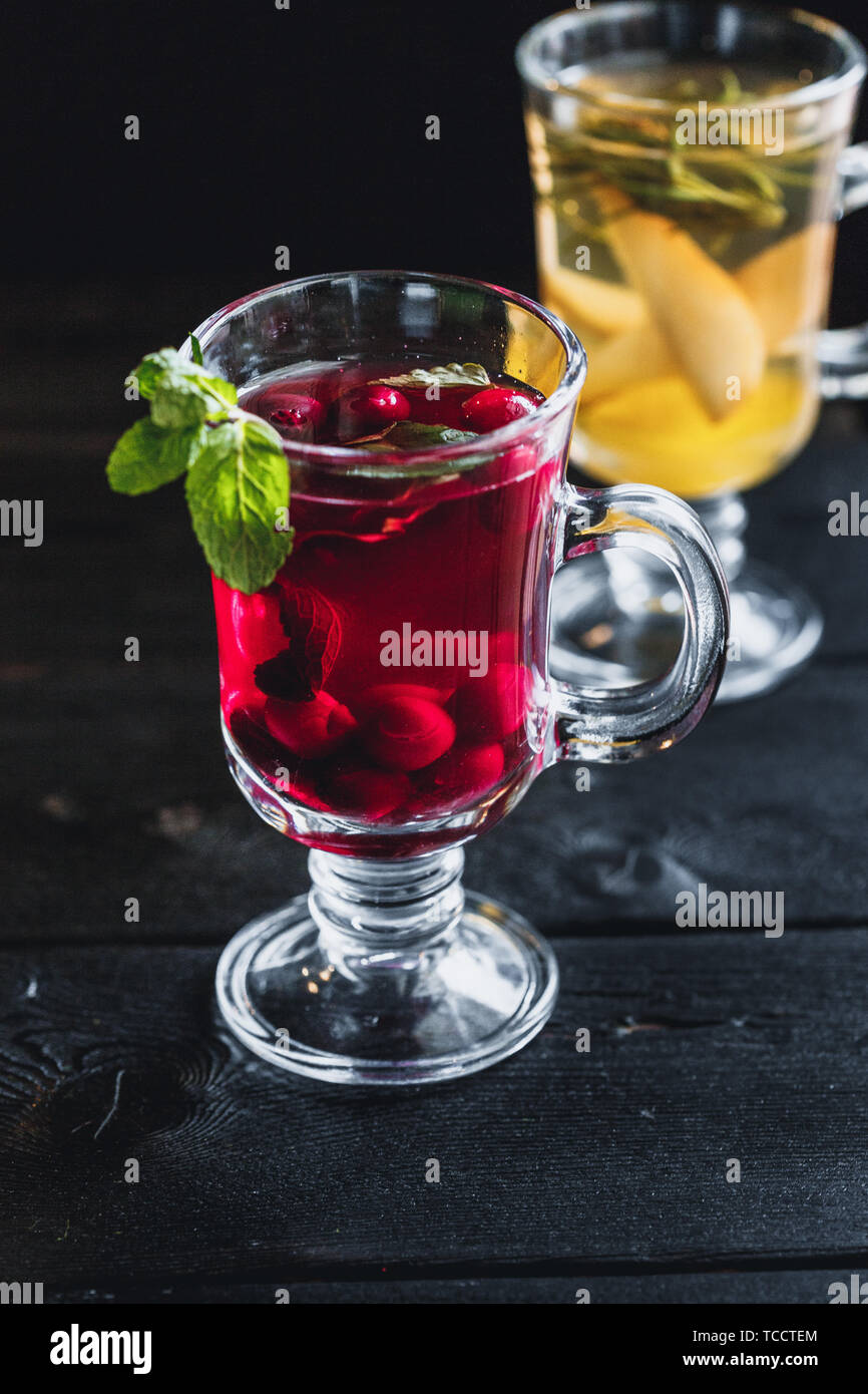 cup of hot cranberry tea Stock Photo - Alamy
