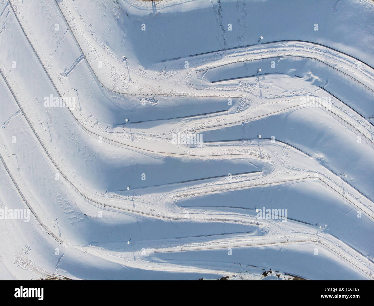 Aerial view frozen waves ice hi-res stock photography and images - Alamy