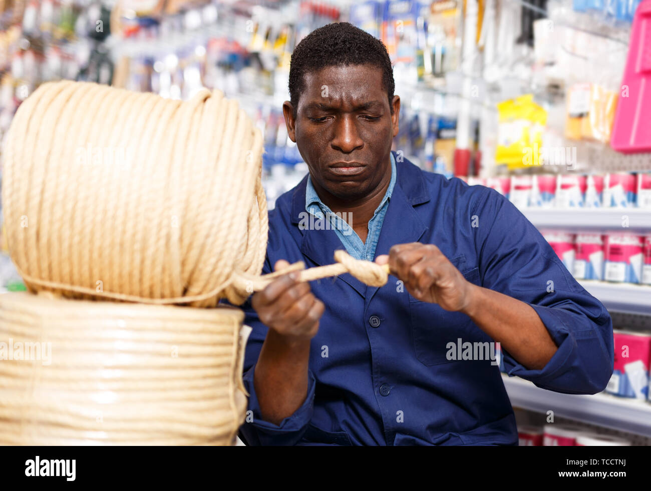Construction worker works in warehouse hi-res stock photography and ...