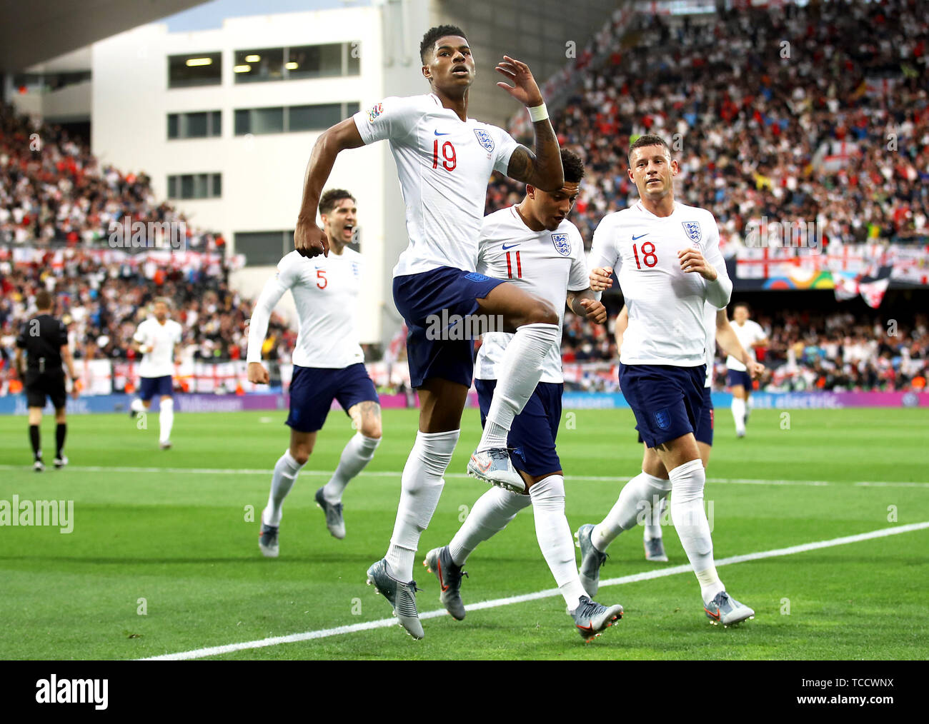 Marcus rashford celebration hi-res stock photography and images - Alamy