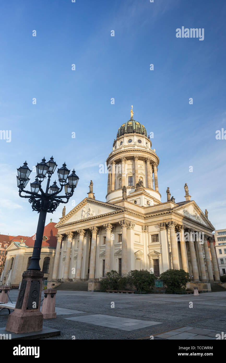 Old streetlight and Französischer Dom (French Cathedral) at the ...