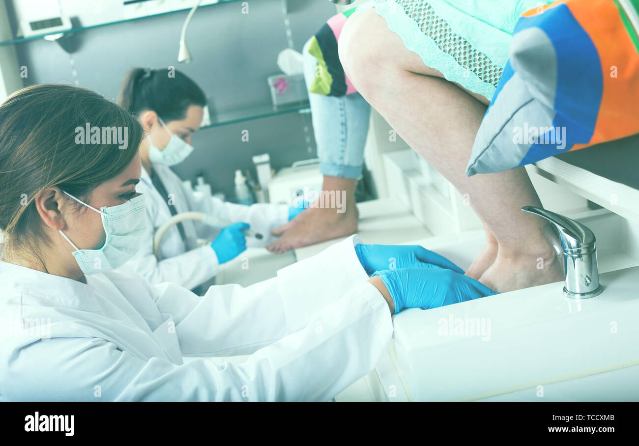 Buffing toenails hi-res stock photography and images - Alamy