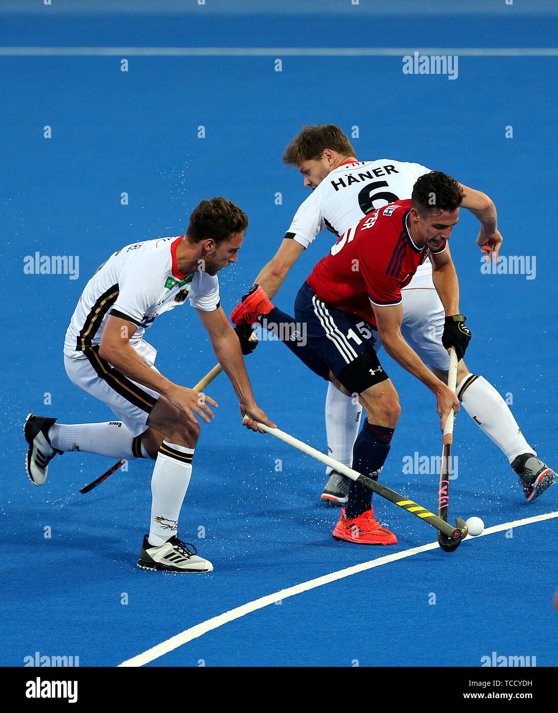 Great Britain's Phil Roper during the FIH Pro League match at Lee ...