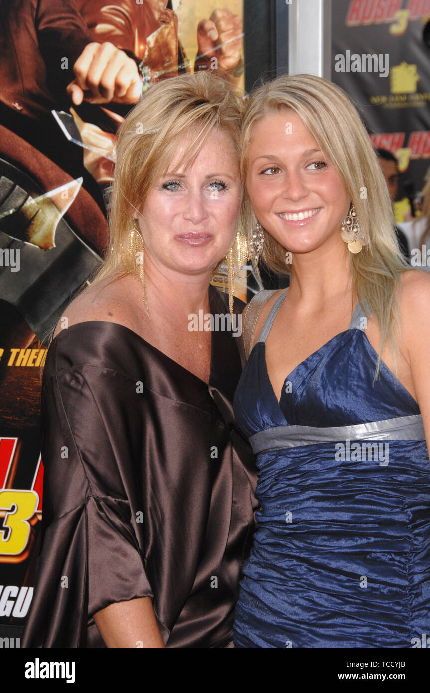 LOS ANGELES, CA. July 31, 2007: Kelly Stone & daughter Stefanie at the ...