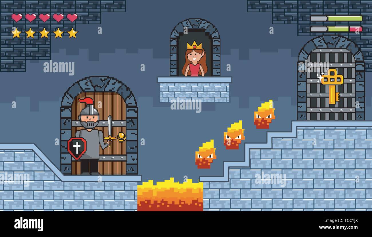 Video game character princess Stock Vector Images - Alamy