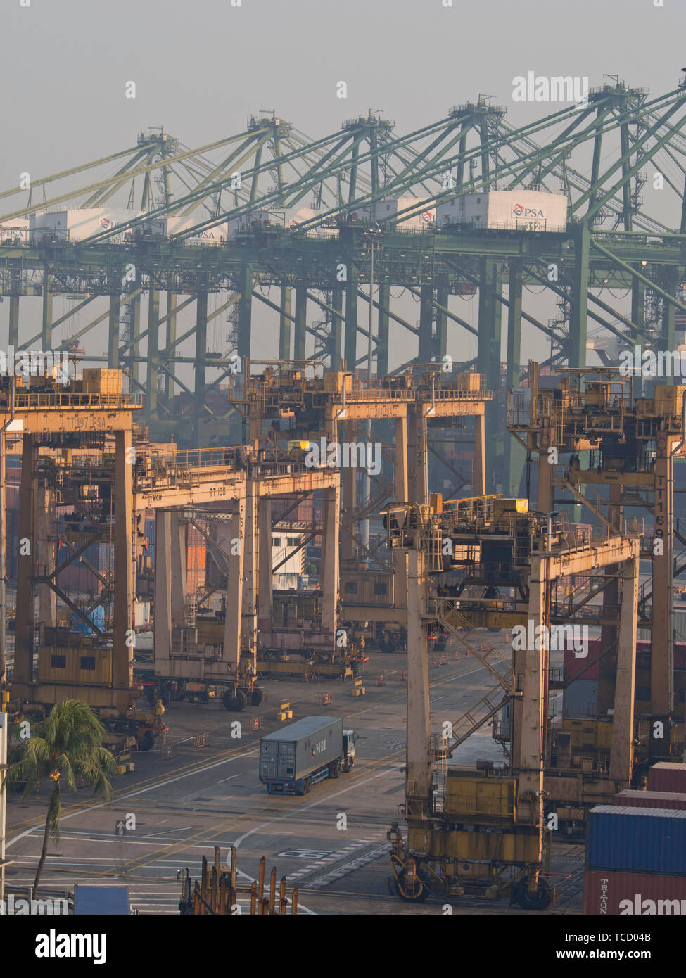 Psa container terminal port singapore hi-res stock photography and ...