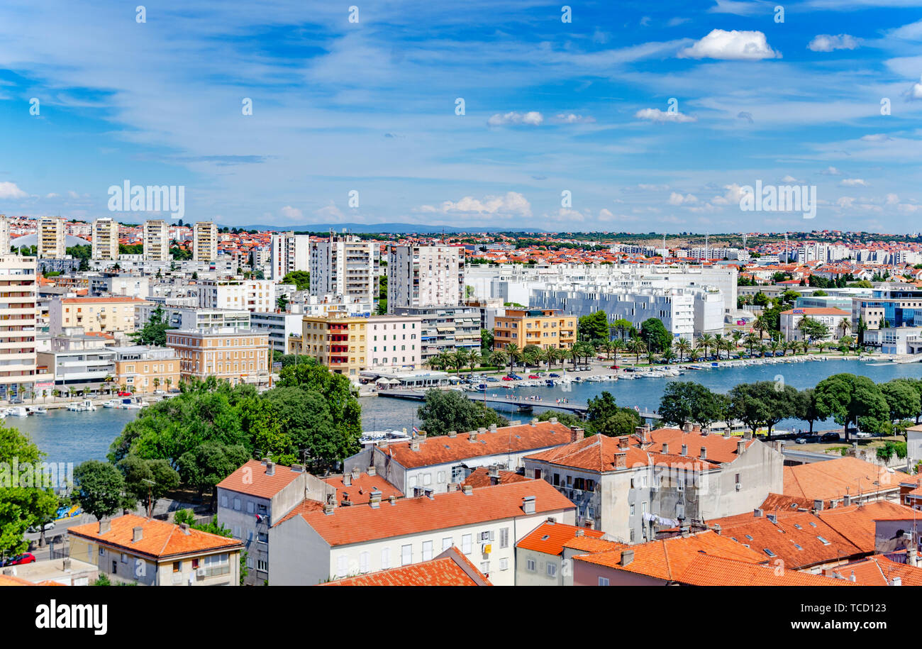 Zadar city from tower. Dalmatia. Croatia Stock Photo - Alamy