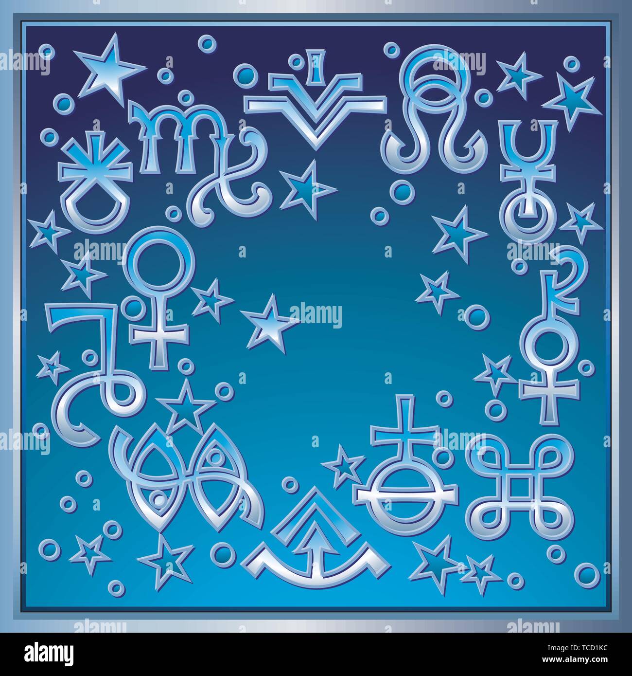 Medieval occult signs magic Stock Vector Images - Alamy