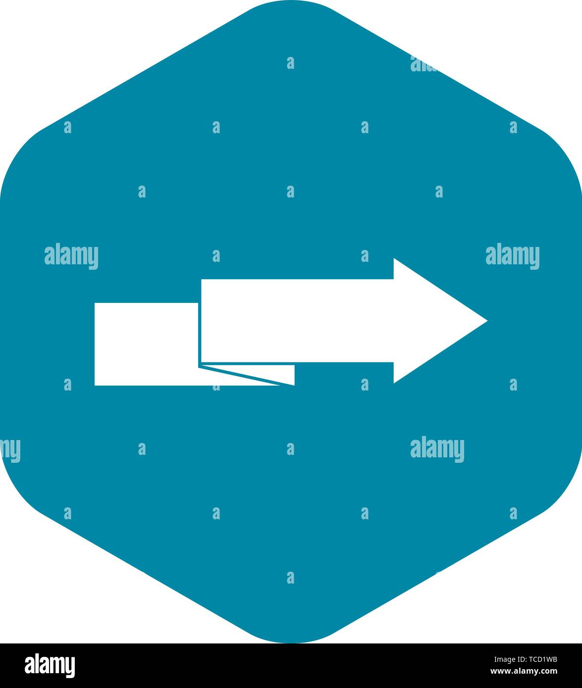 Arrow to right icon, simple style Stock Vector Image & Art - Alamy