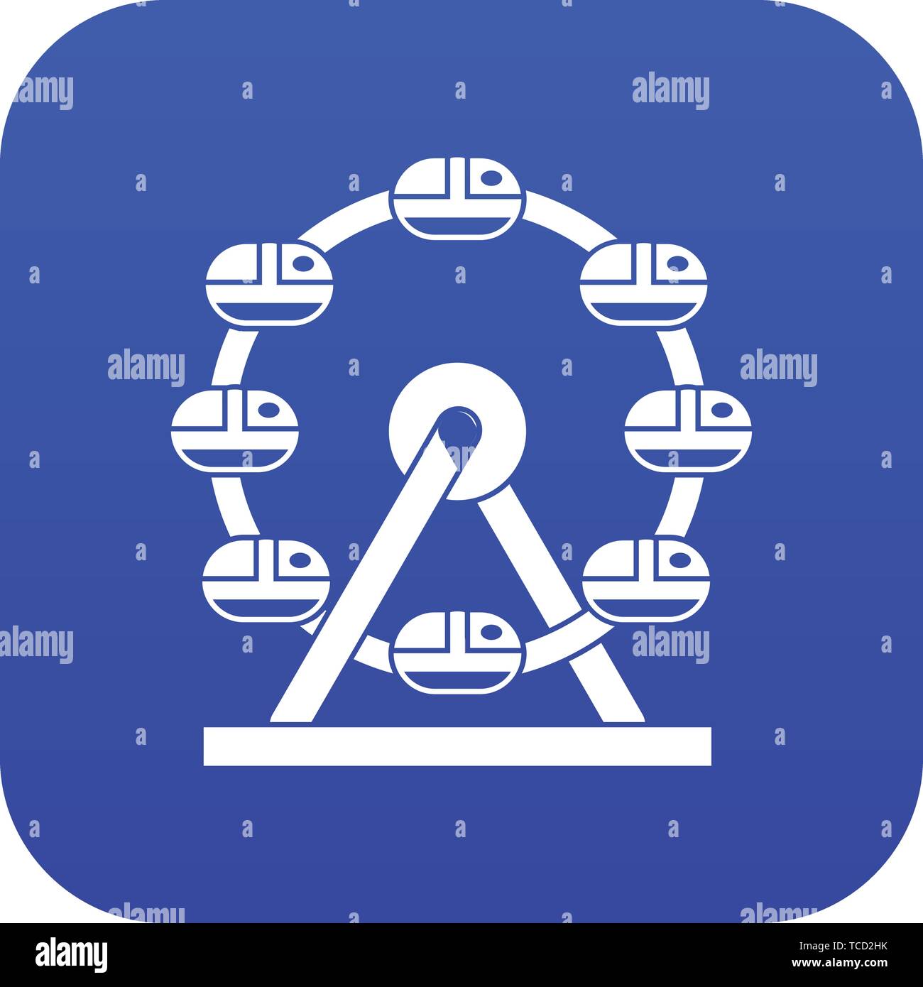 Giant ferris wheel icon digital blue Stock Vector Image & Art - Alamy