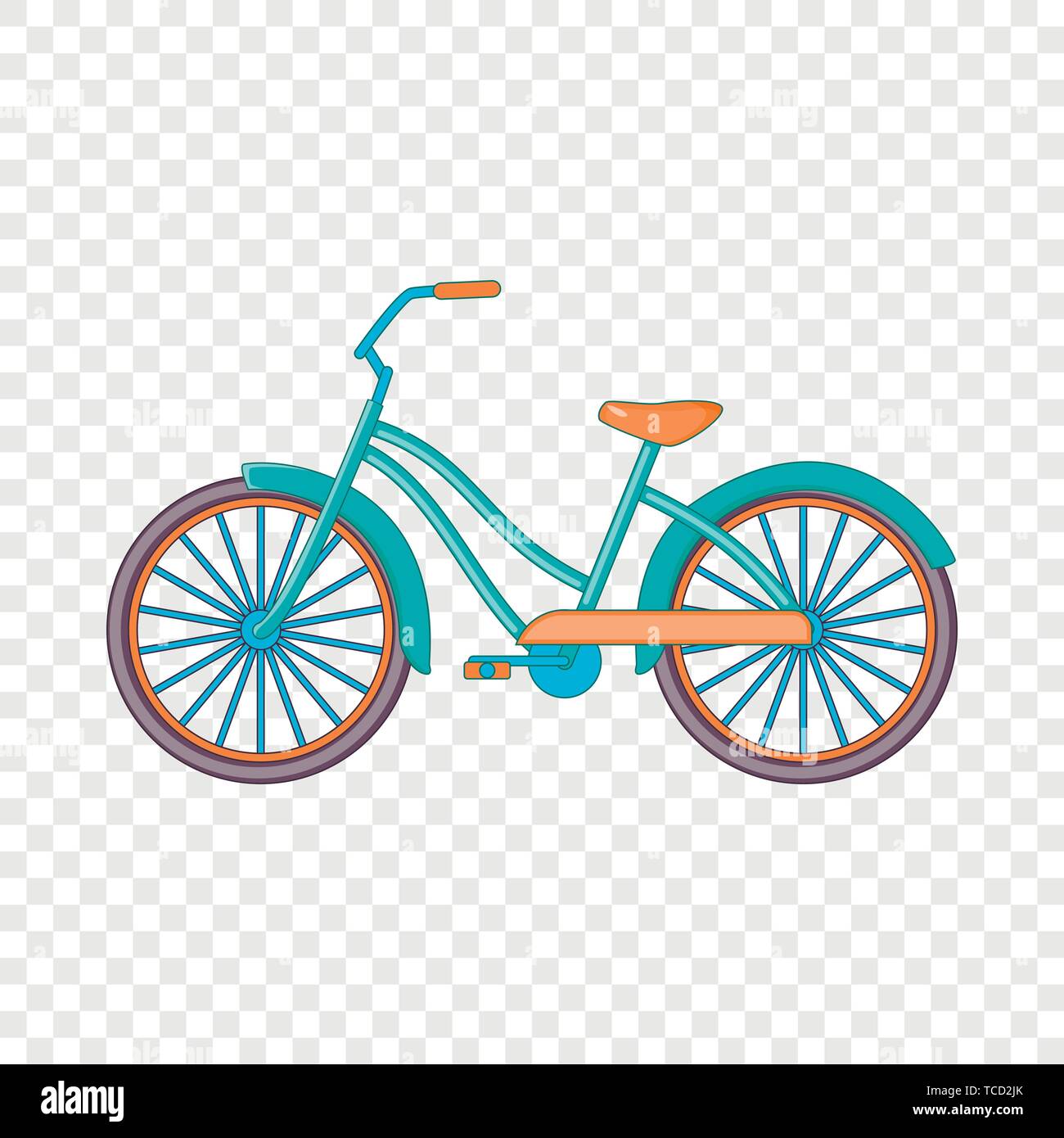 Bike icon, cartoon style Stock Vector Image & Art - Alamy