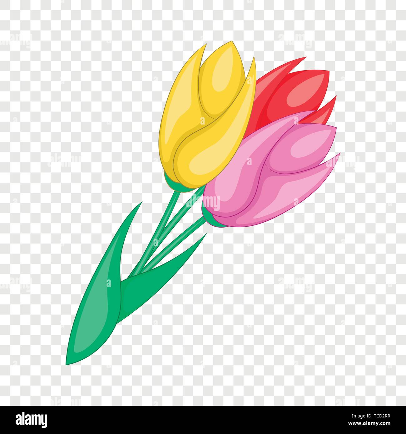 Tulips icon, cartoon style Stock Vector Image & Art - Alamy