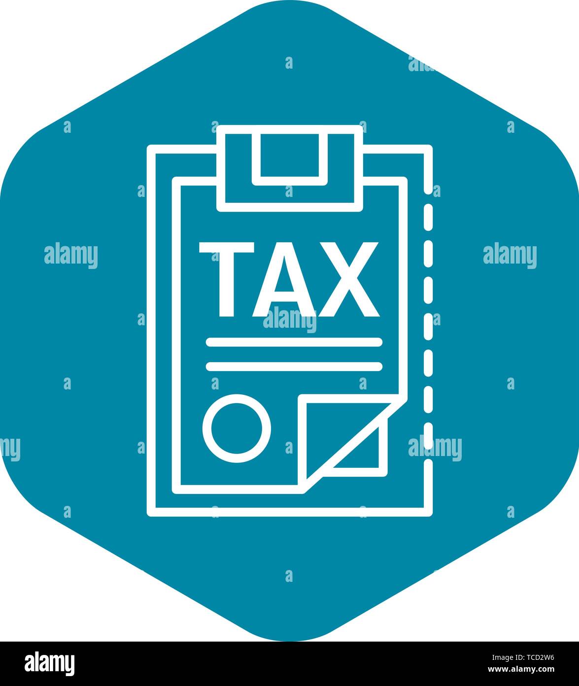 Tax regulation outline icon hi-res stock photography and images - Alamy