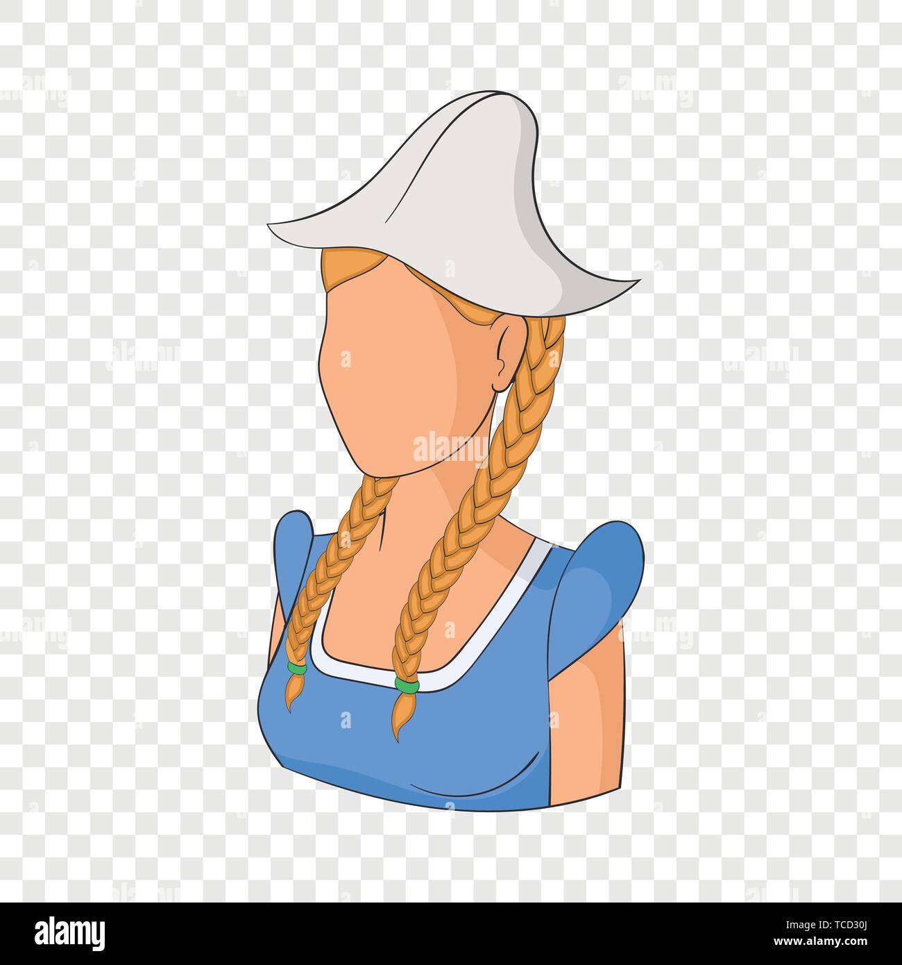 Holland woman icon, cartoon style Stock Vector Image & Art - Alamy