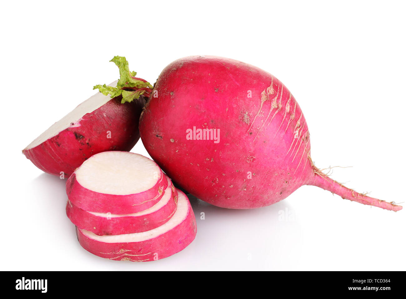 Whole sliced fresh radishes hi-res stock photography and images - Alamy
