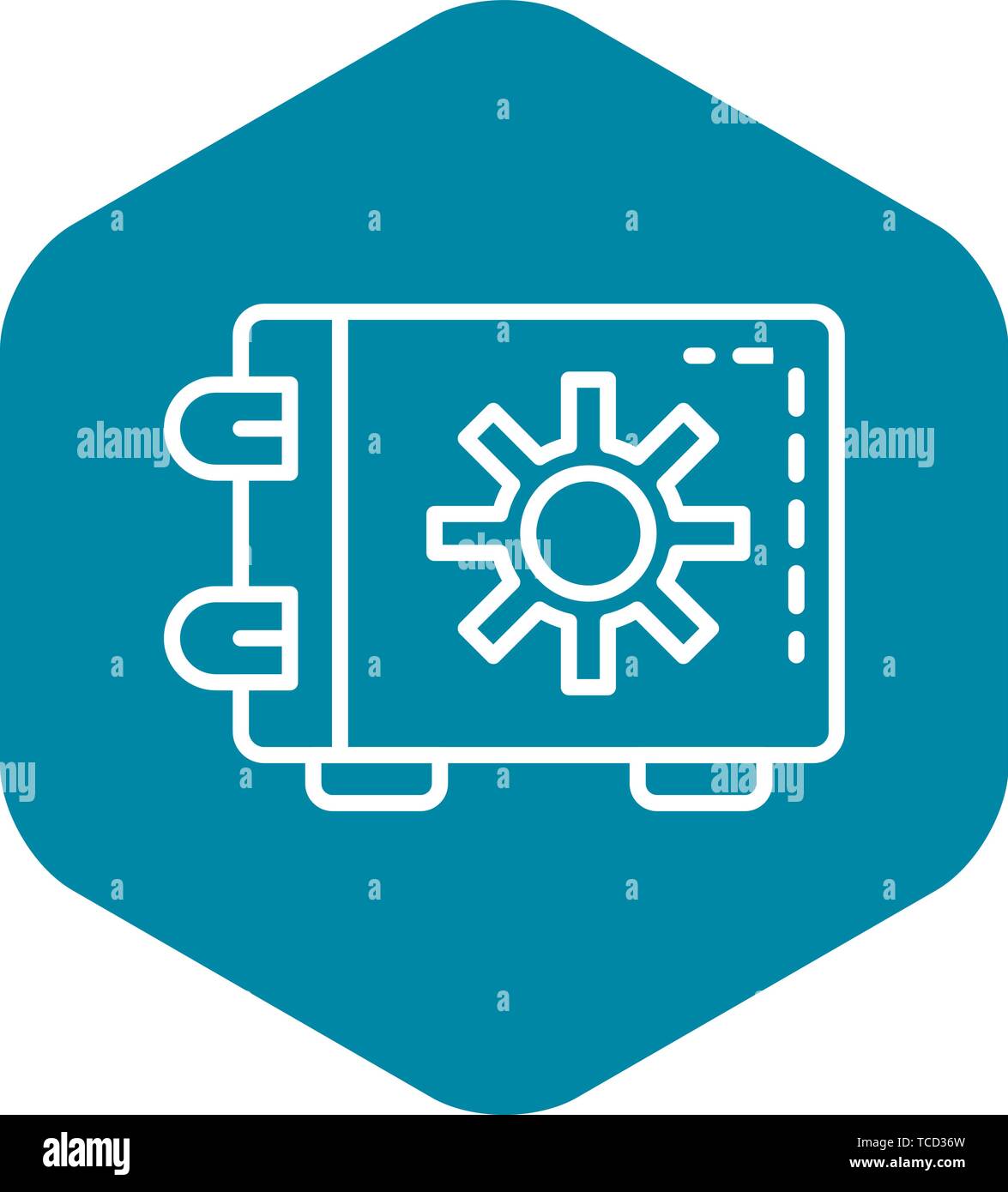 Money safe icon, outline style Stock Vector Image & Art - Alamy