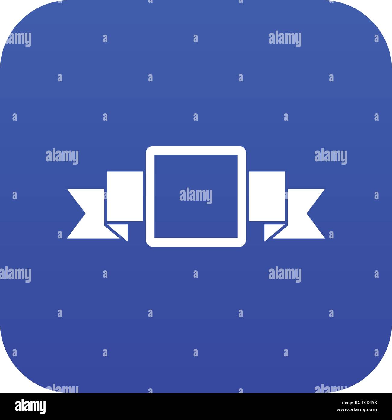 Small square banner icon digital blue Stock Vector Image & Art - Alamy