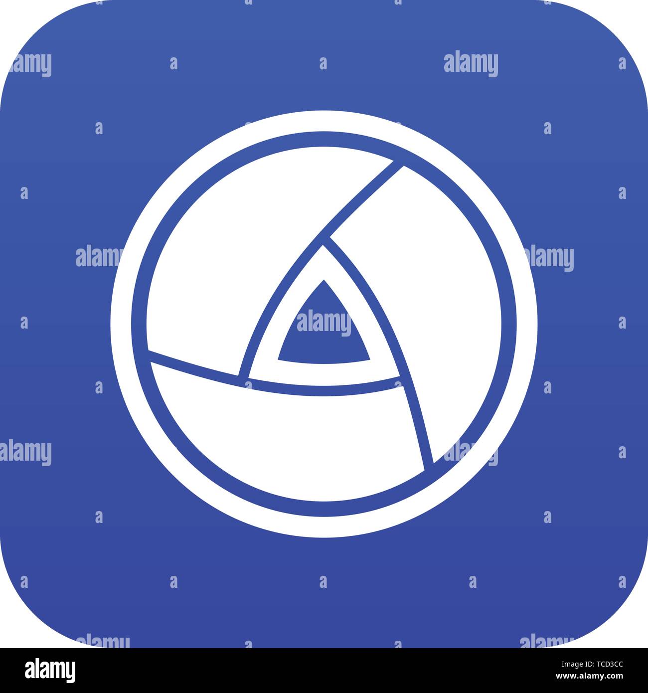 Objective icon digital blue Stock Vector Image & Art - Alamy