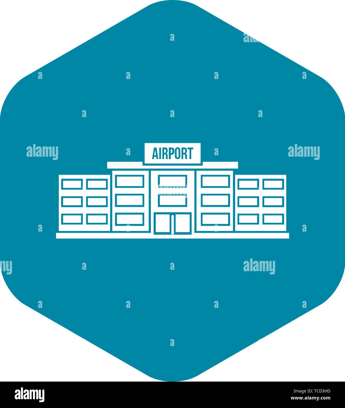 Airport building icon, simple style Stock Vector Image & Art - Alamy