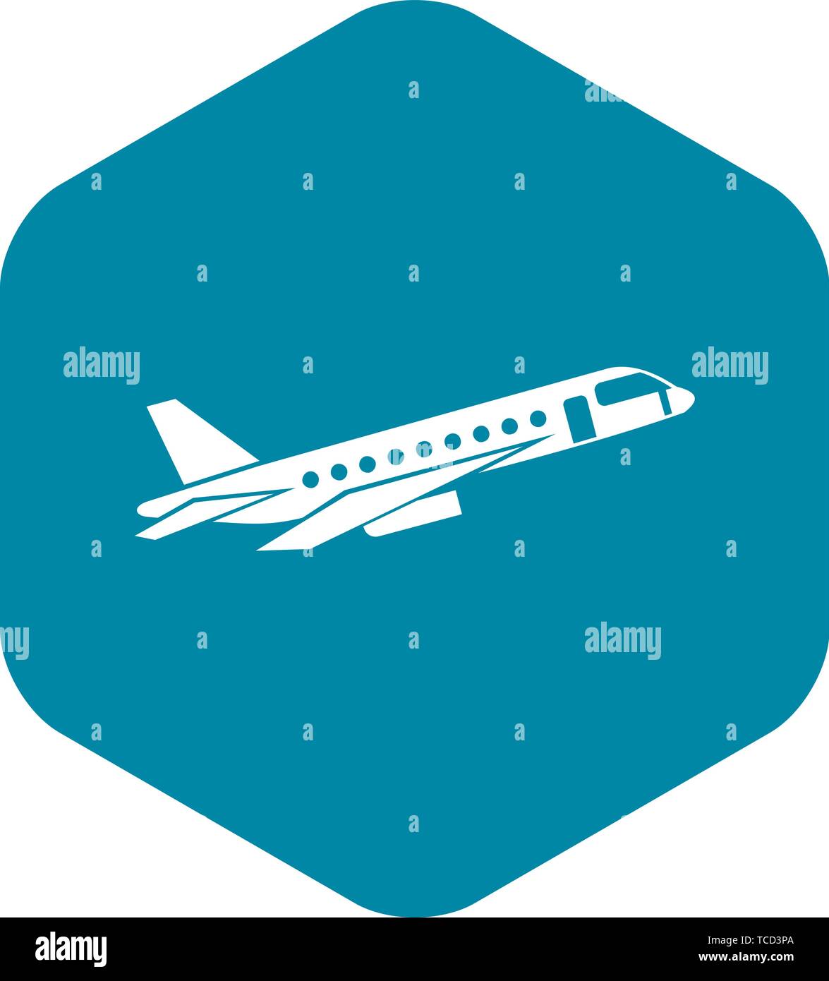 Airplane taking off icon, simple style Stock Vector Image & Art - Alamy