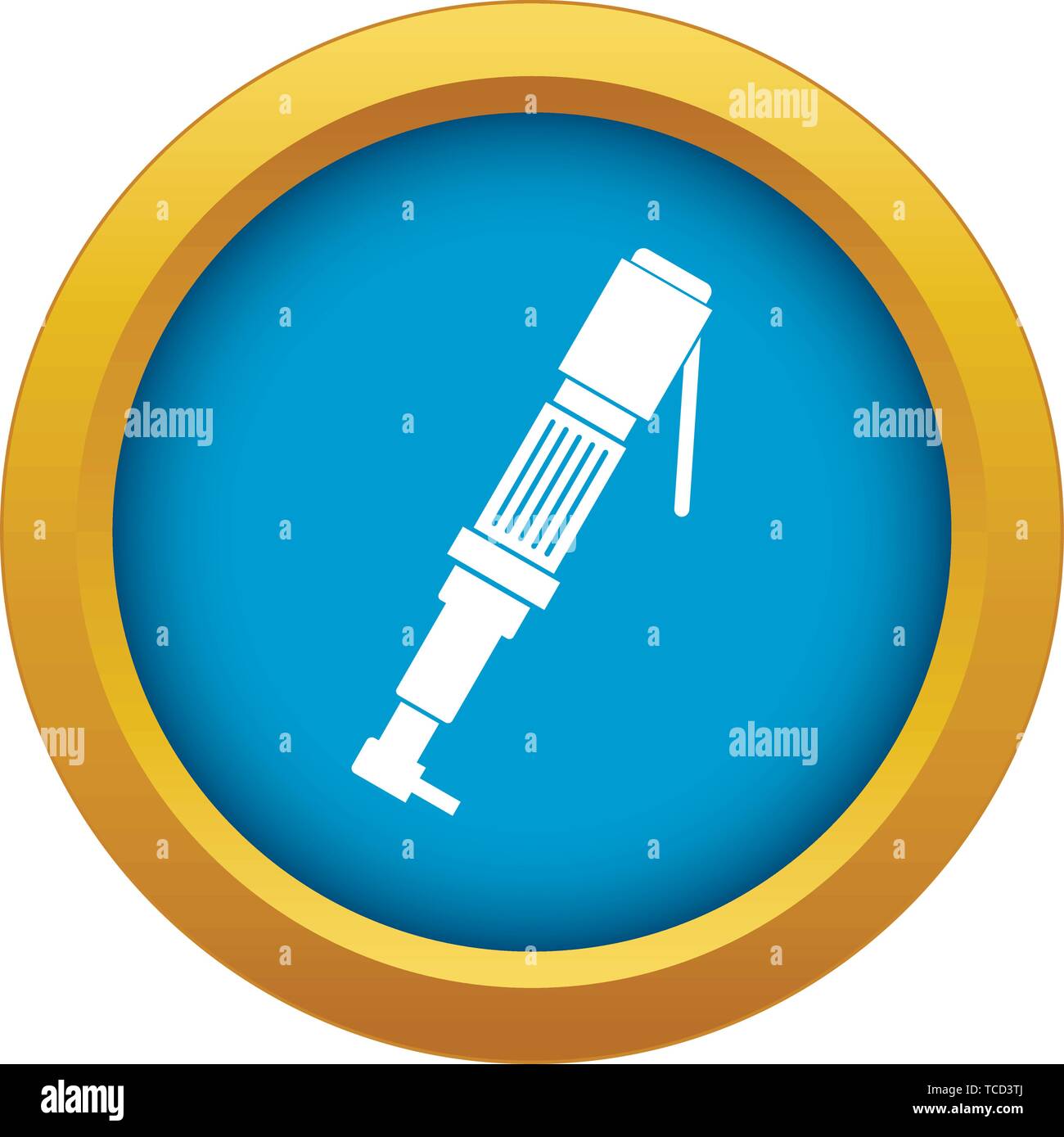 Pneumatic screwdriver icon blue vector isolated Stock Vector Image ...