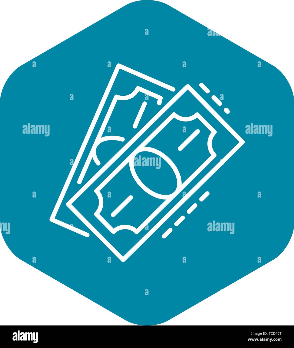 Dollar bill paper icon, outline style Stock Vector Image & Art - Alamy