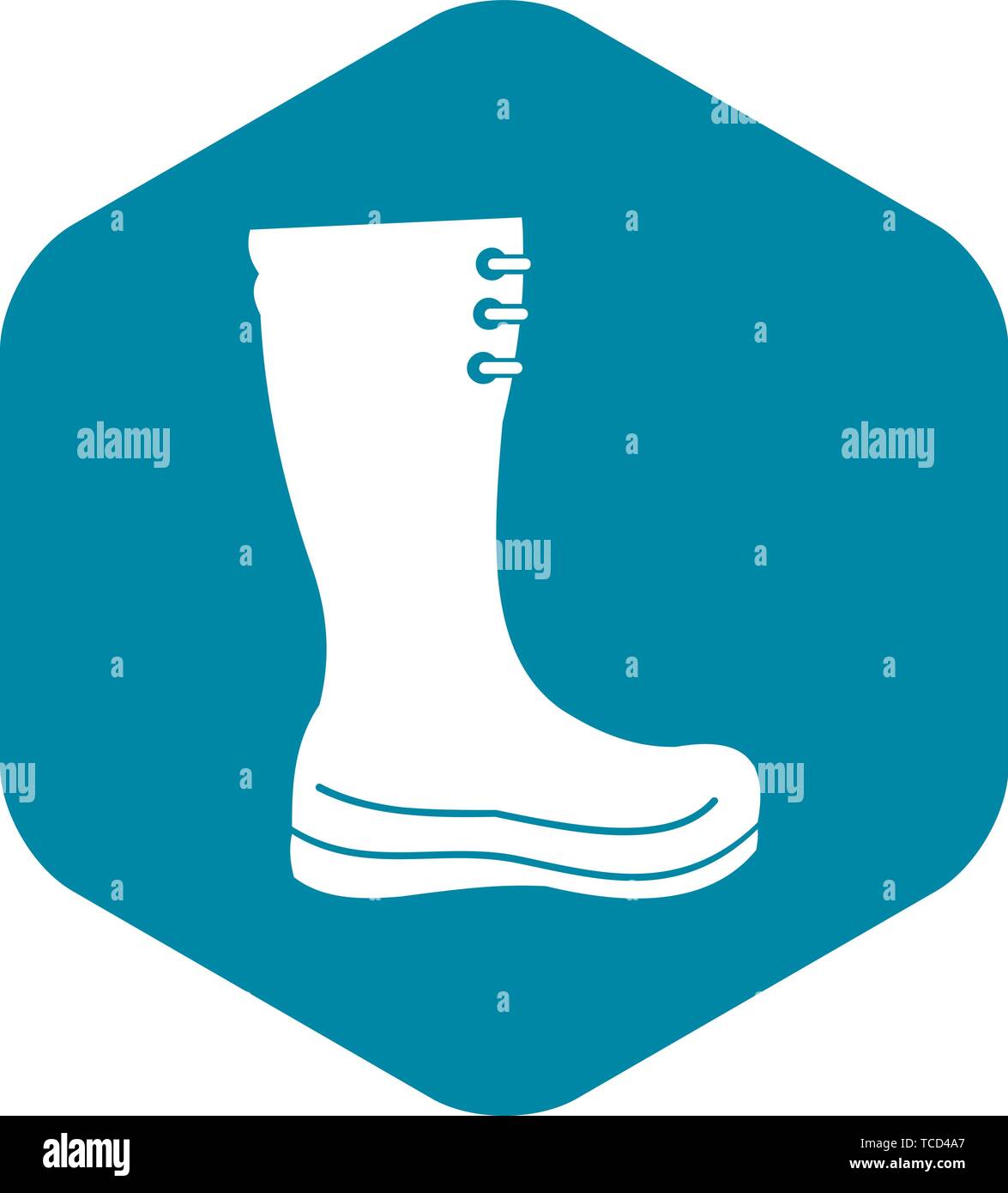 Rubber boots icon, simple style Stock Vector Image & Art - Alamy