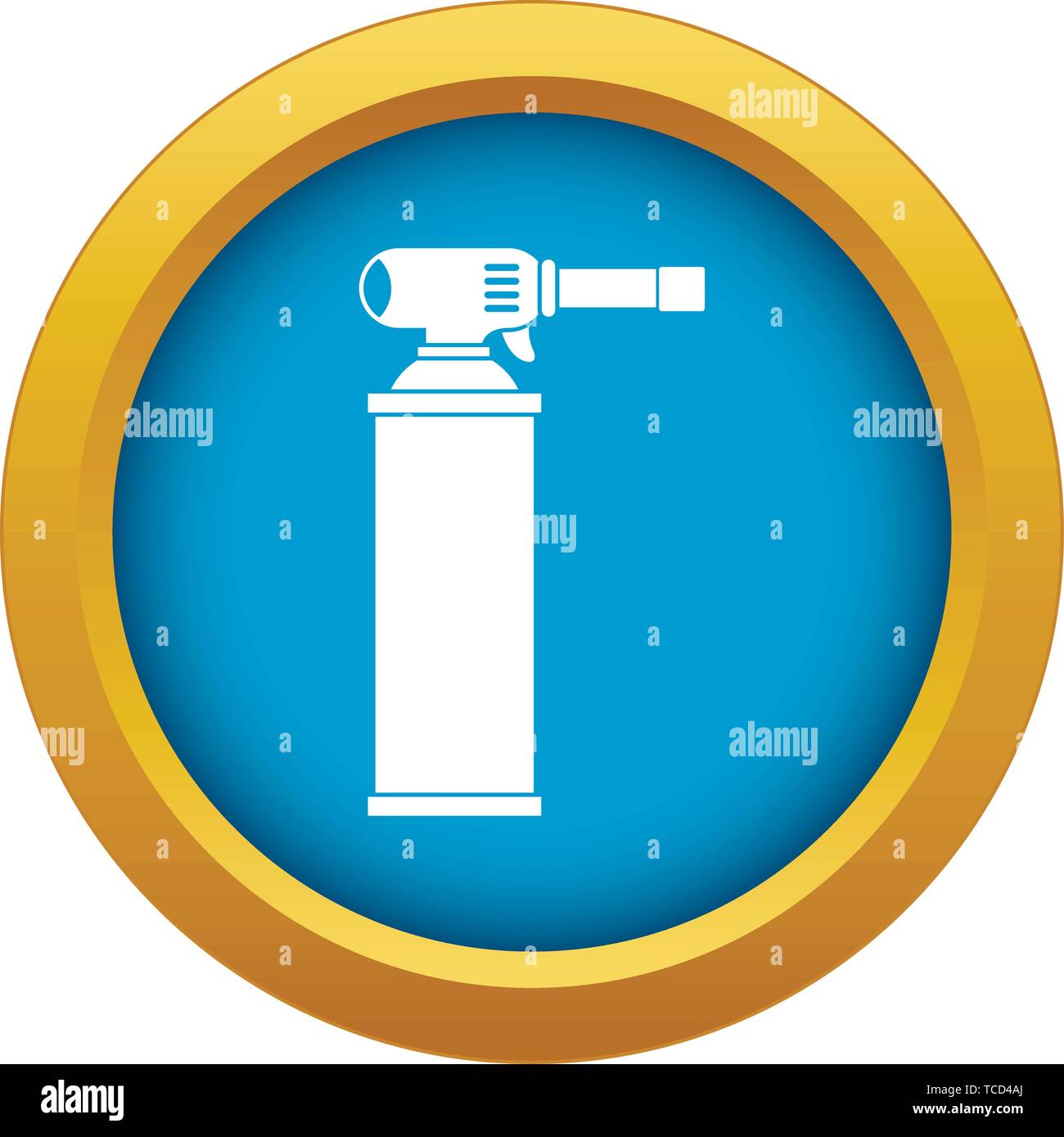 Gas cylinder icon blue vector isolated Stock Vector Image & Art - Alamy