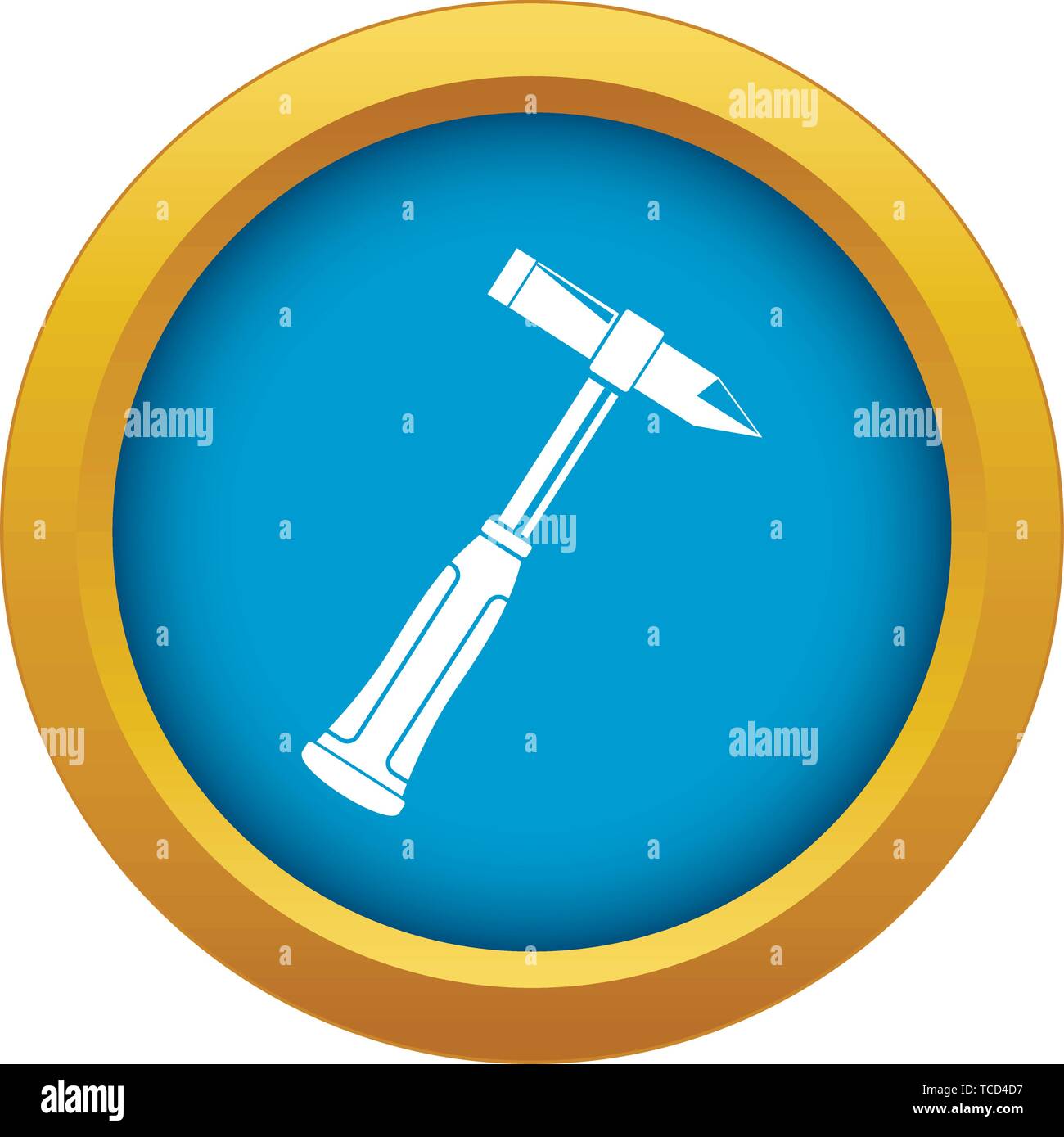 Hammer slag of welder icon blue vector isolated Stock Vector Image ...