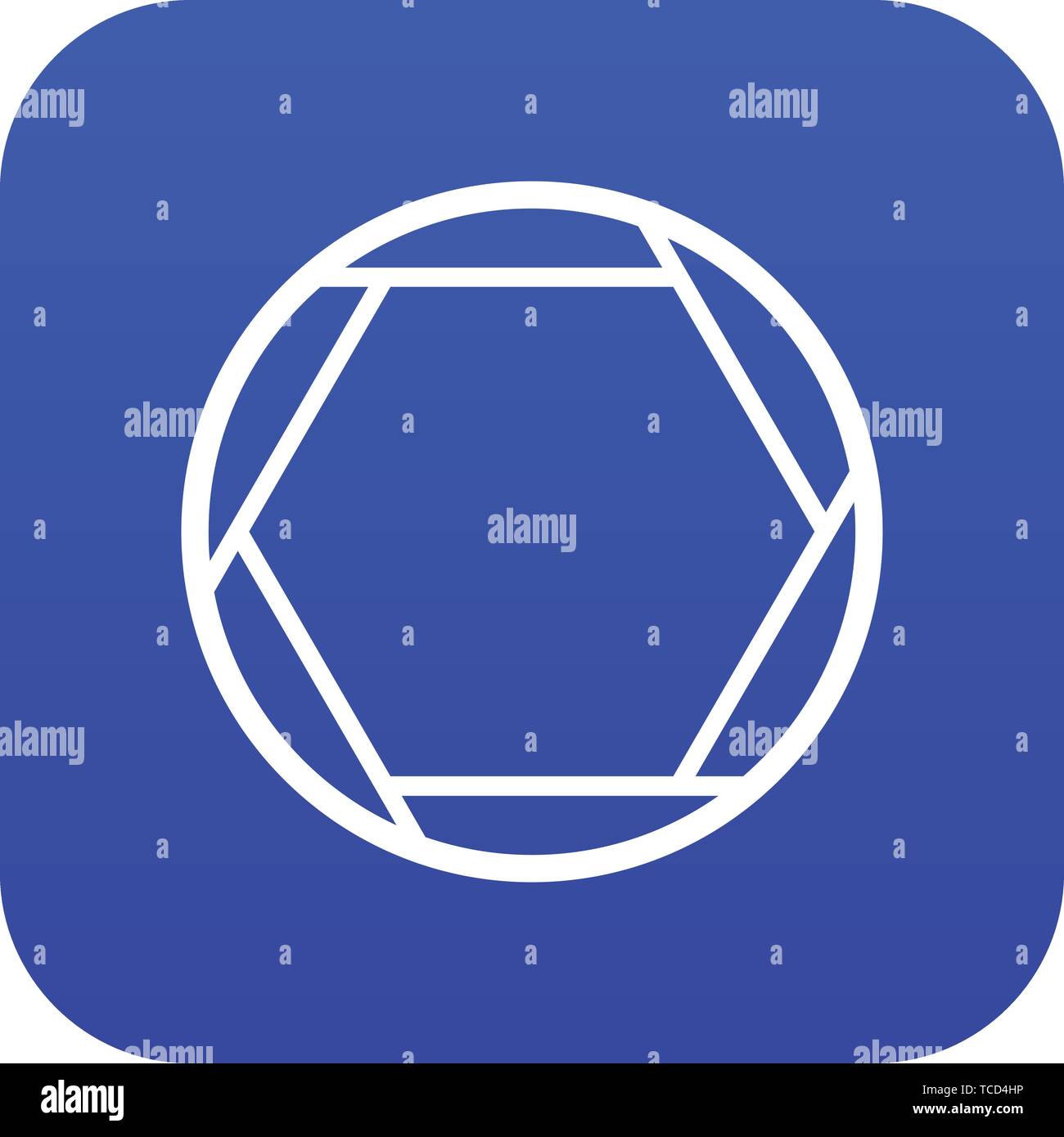 Closed objective icon digital blue Stock Vector Image & Art - Alamy