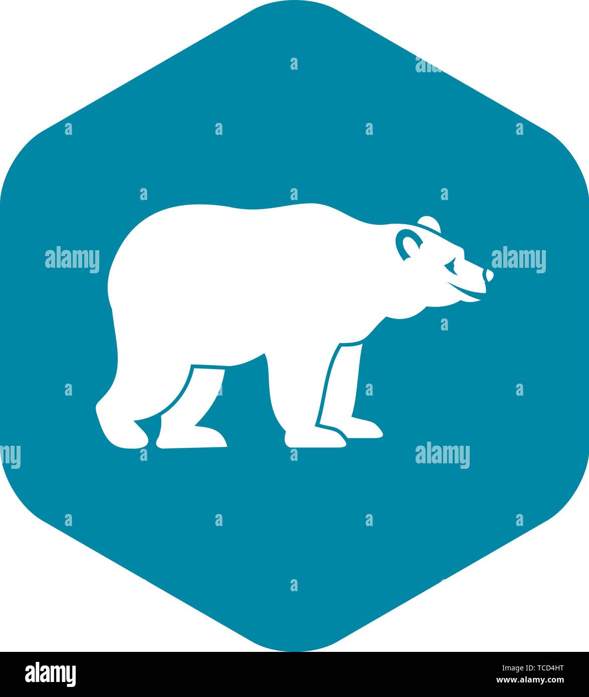 Bear icon, simple style Stock Vector Image & Art - Alamy