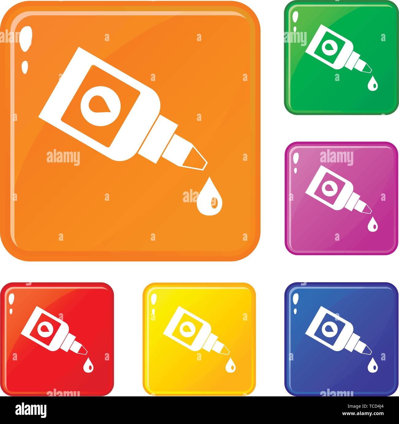 Bottle for eye drops icons set vector color Stock Vector Image & Art ...